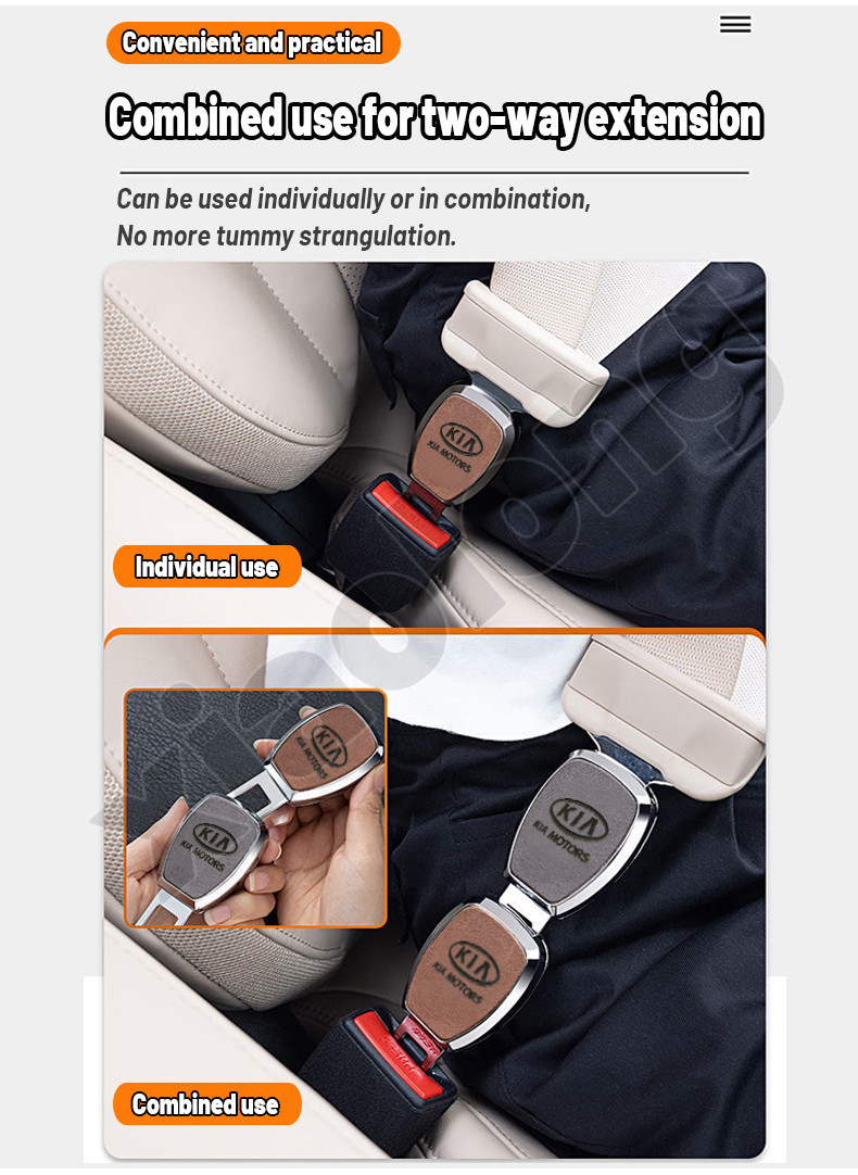 High quality 1PCS Car Safety Belt Buckles Eliminate Sound Buckle ...
