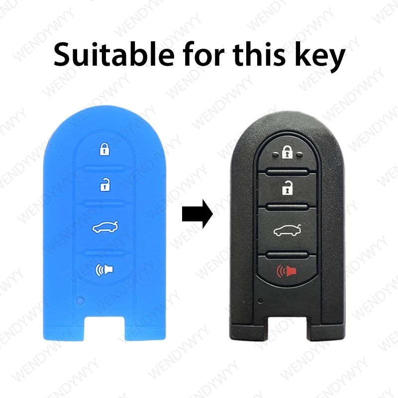 Silicone Cover Keyless Remote Rubber Key Protect Casing For Perodua ...