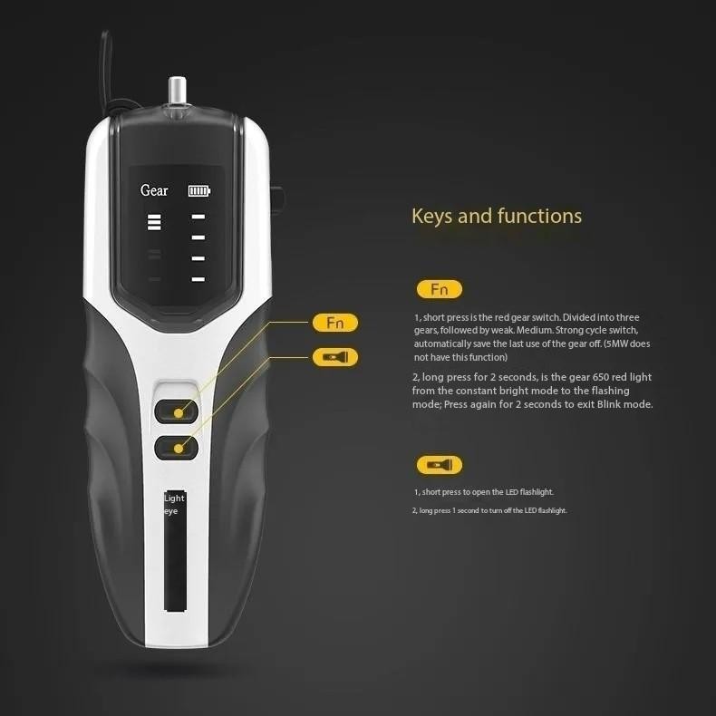Fiber optic tester, optical power, fiber optic red laser indicator ...