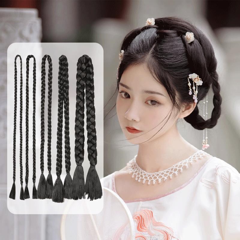 Wig Braids Twist Long Braids Costume Studio Bride Xiuhe Styling Long ...