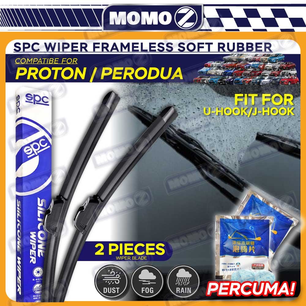 Car Silicone Car Wiper Blade SPC Grade B Perodua Myvi Bezza Proton Saga ...