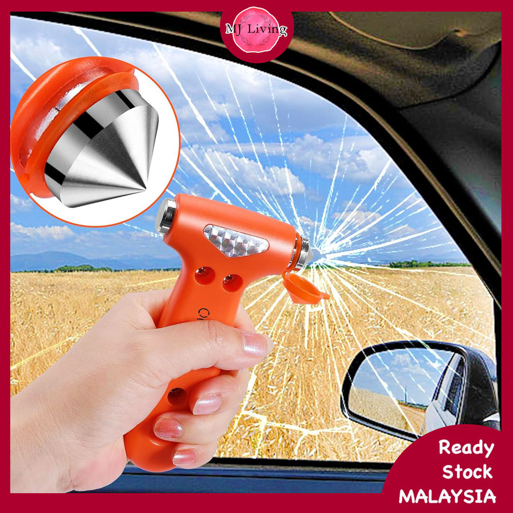3 IN 1Safety Hammer Glass Breaker Tool Emergency Car Window Breaker ...