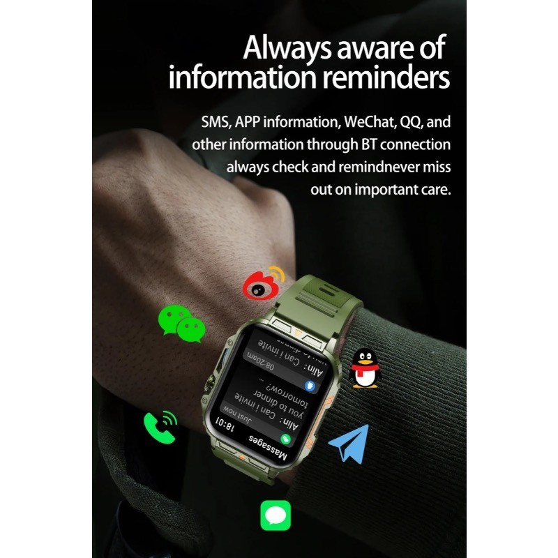 LEMFO L81 2024 New Smart Watch Men Full Touch Screen GPS Health Moniter ...