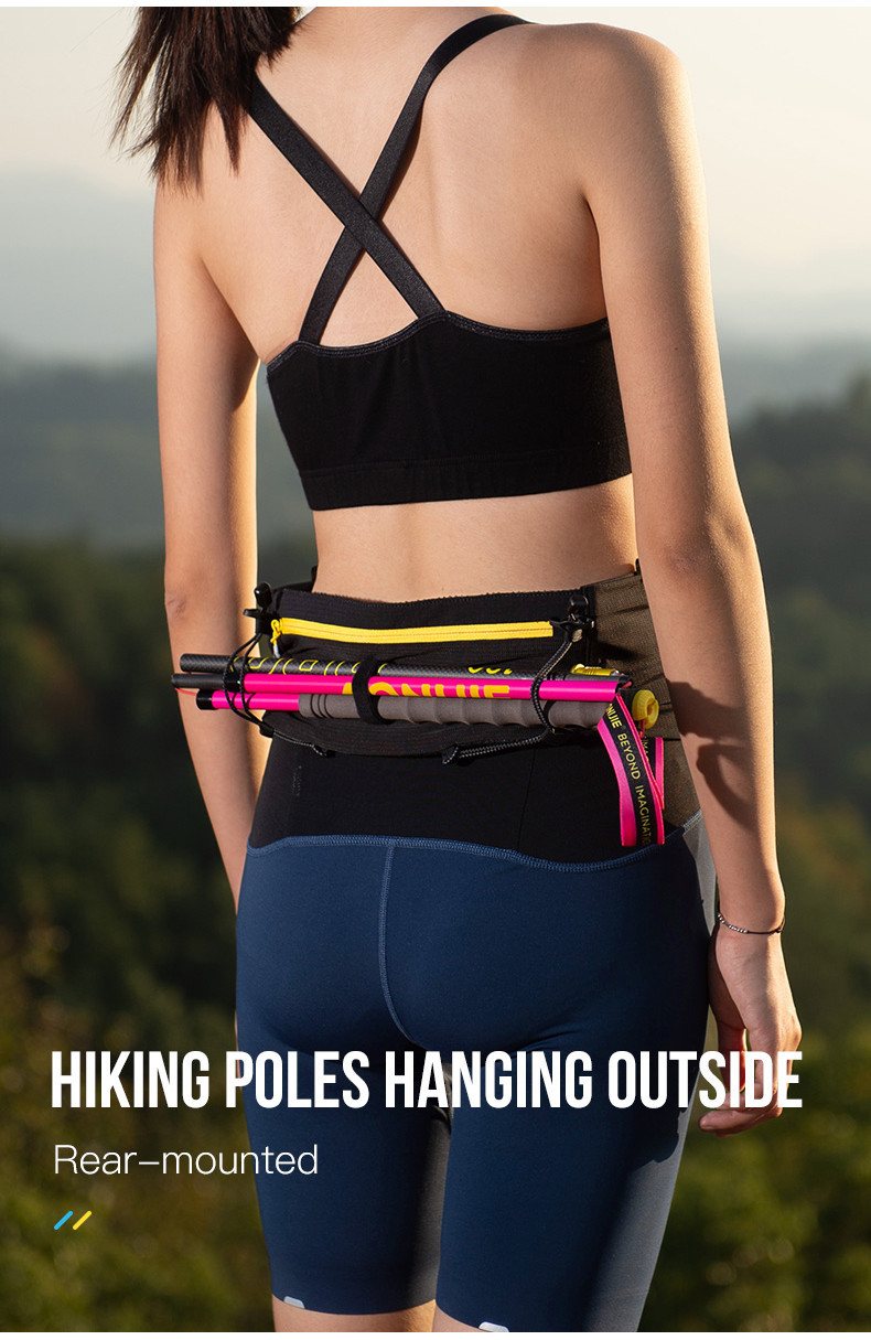 Quick Release AONIJIE W8122 Zipper Running Belt Fit 250ml Hydration ...