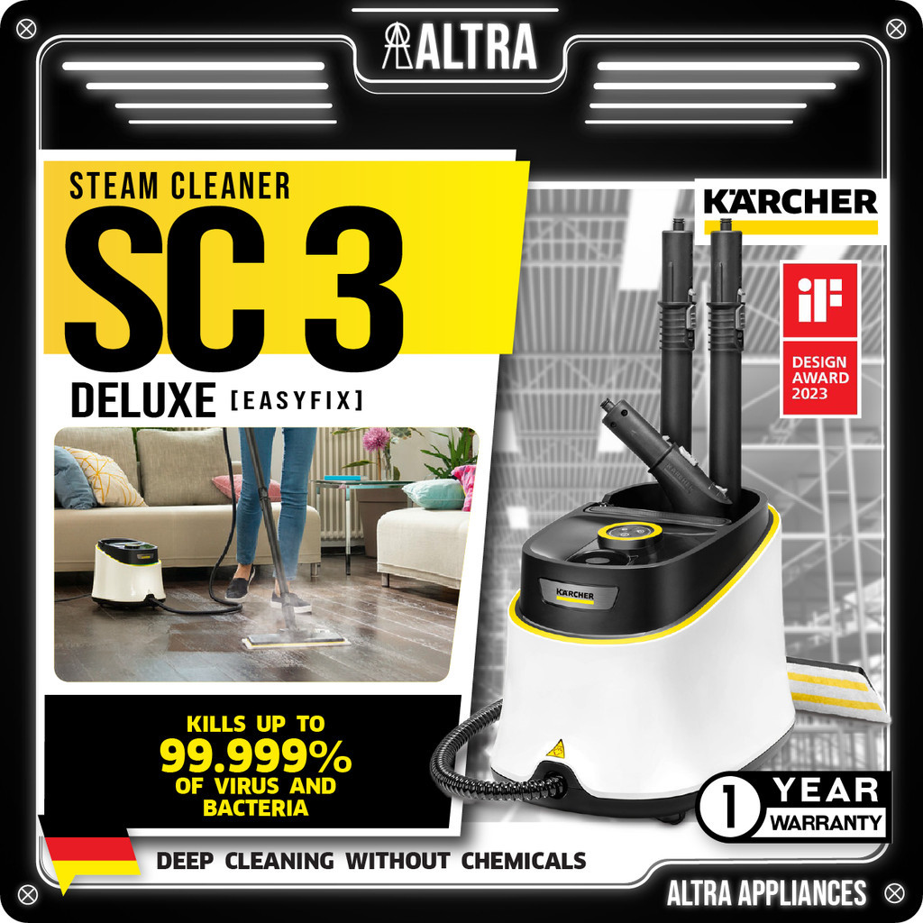 Karcher SC3 Deluxe Steam Cleaner / High Pressure Karcher Steam Cleaner ...