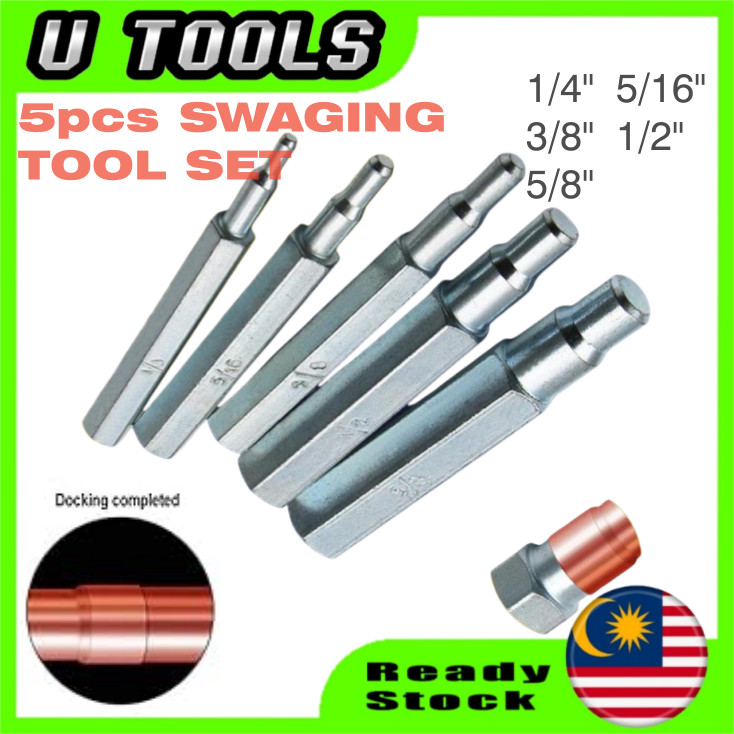 Cooper Pipe Tube Expander Swaging Punch 5 PCS / SET CT-193 Refrigerator ...