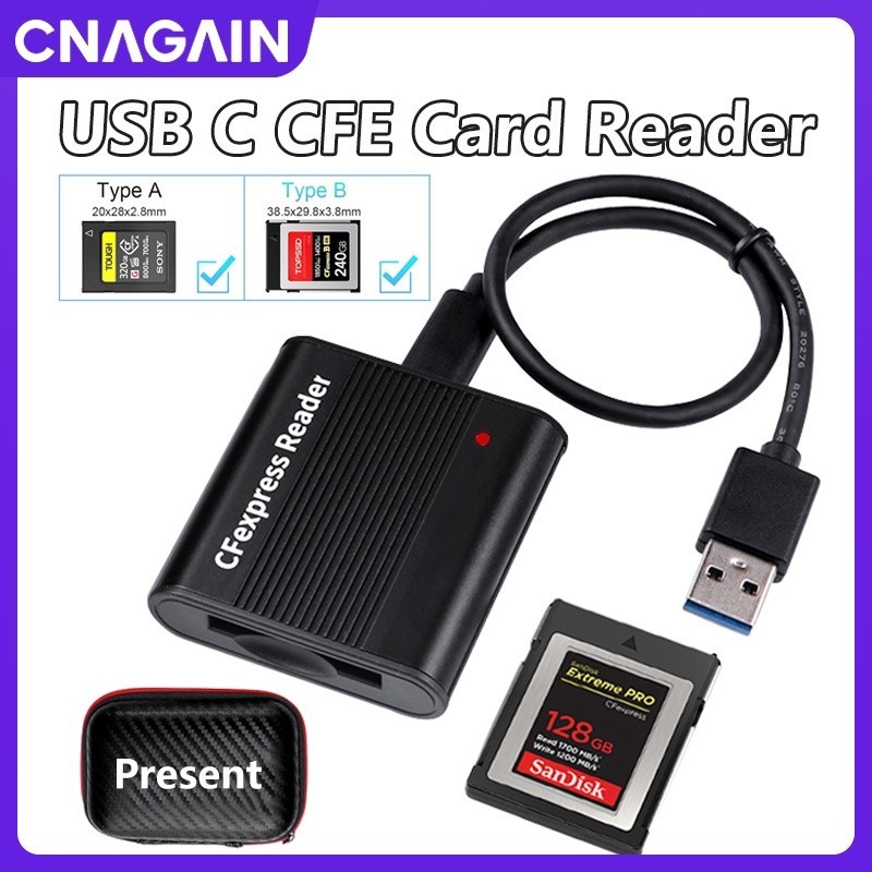 CNAGAIN USB 3.1 Gen2 CFexpress Card Reader,Support CFE Type A B Memory ...
