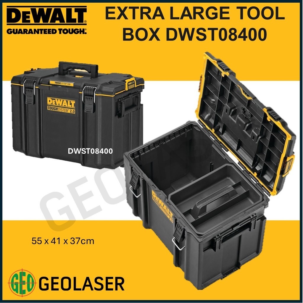Dewalt ToughSystem 2.0 Extra large Toolbox DWST08400 (55 x 41 x 37cm ...