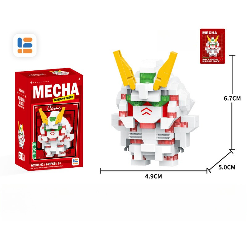 12 Design Mecha Building Blocks toy Cartoon Puzzle Figures Blocks Toys ...