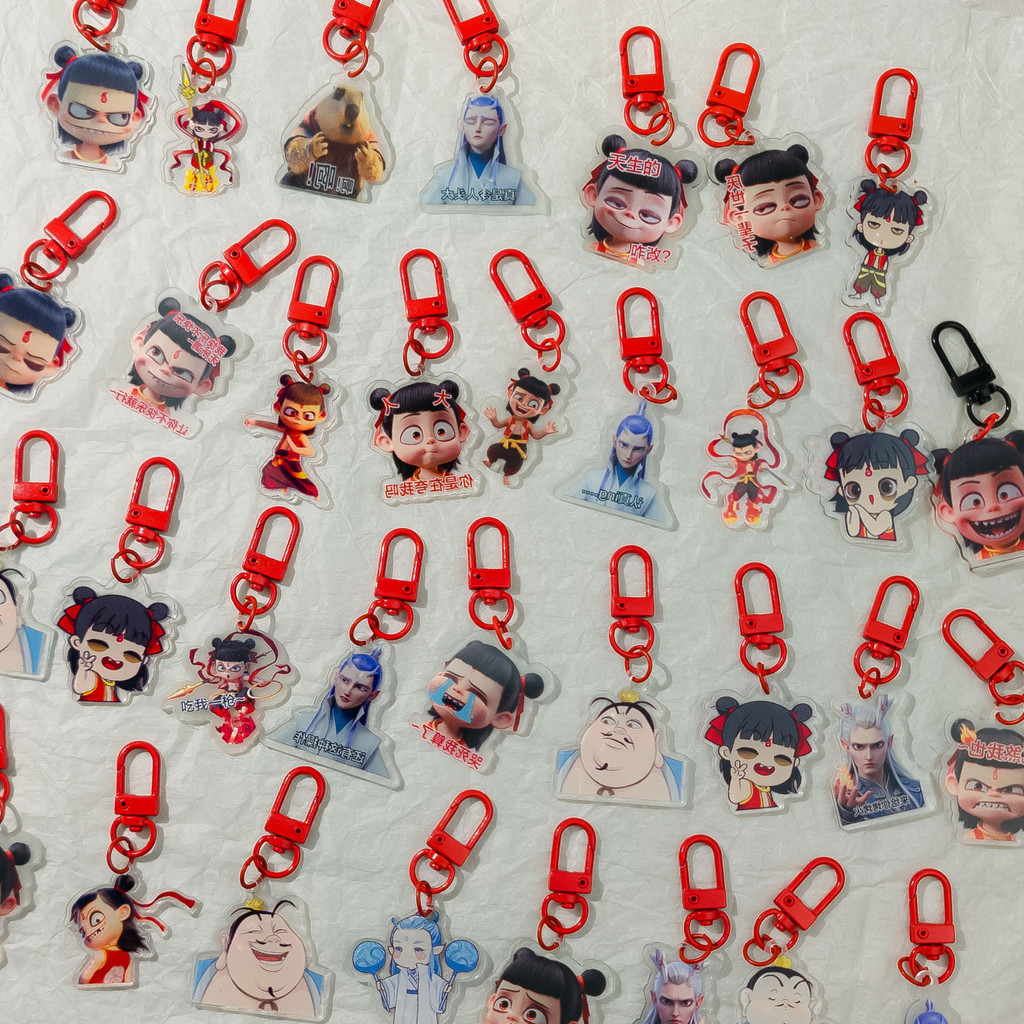 Nezha Anime Cute Fun Peripheral Acrylic Keychain | Shopee Malaysia