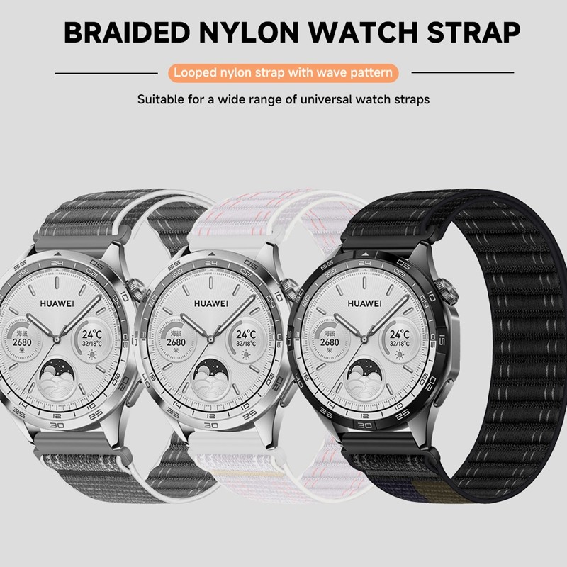 20/22mm Nylon Strap For Garmin Forerunner 265 255 music 165 245 645 158 ...