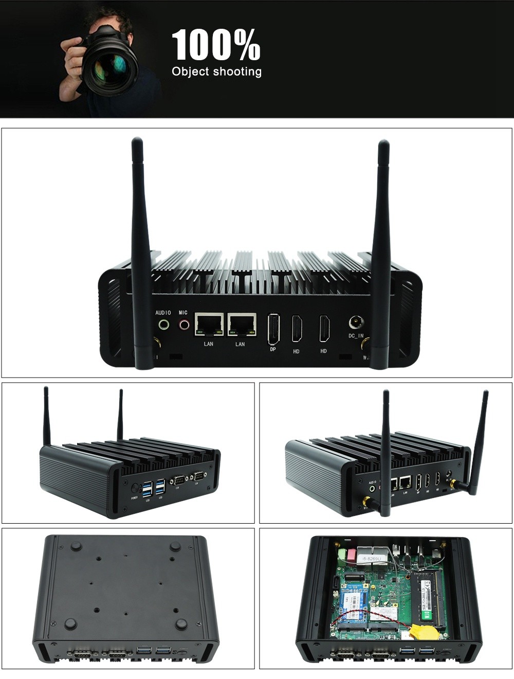 Intel Core i7 10510U i5 10210U 8260U Nuc Mini PC RS232 COM ITX ...