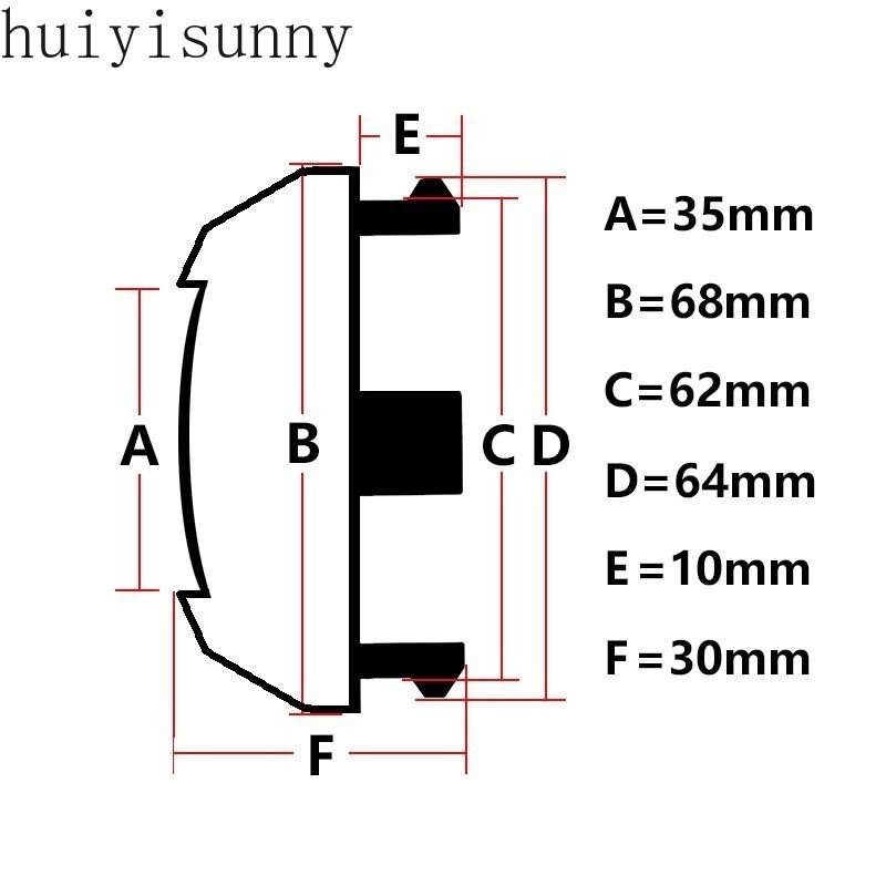 HYS CarDIY 4pcs/lot 68mm Blank No Logo Car Wheel Center Cap Rims Hub ...