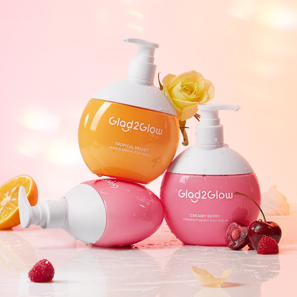 Glad2Glow Brightening Moisturizer Glowing Cream Berry Overnight ...