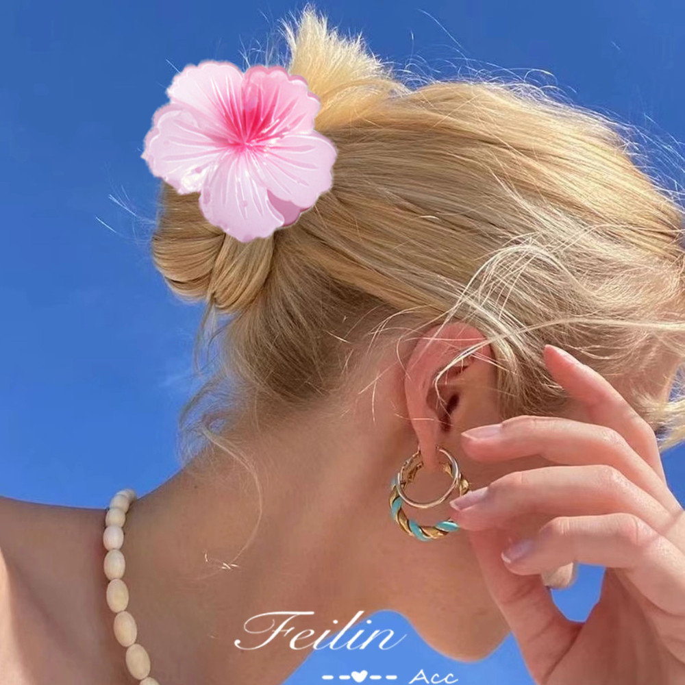 JOJO COCO Yi Mengling's Same Style Plumeria Clip Women's New Holiday ...