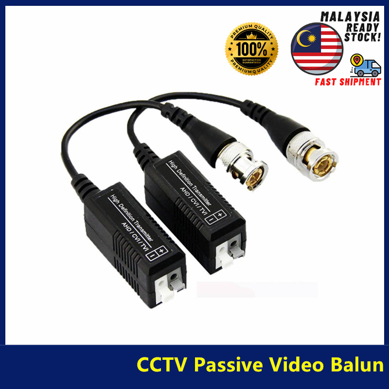 CCTV Passive Video Balun 2MP / 3MP / 4MP / 5MP / 8MP 1080P HD-CVI TVI ...
