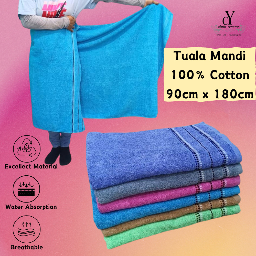 CY 179094 Tuala Mandi 90cm x 180cm 700grm / Bath Towels 40' x 70 ...