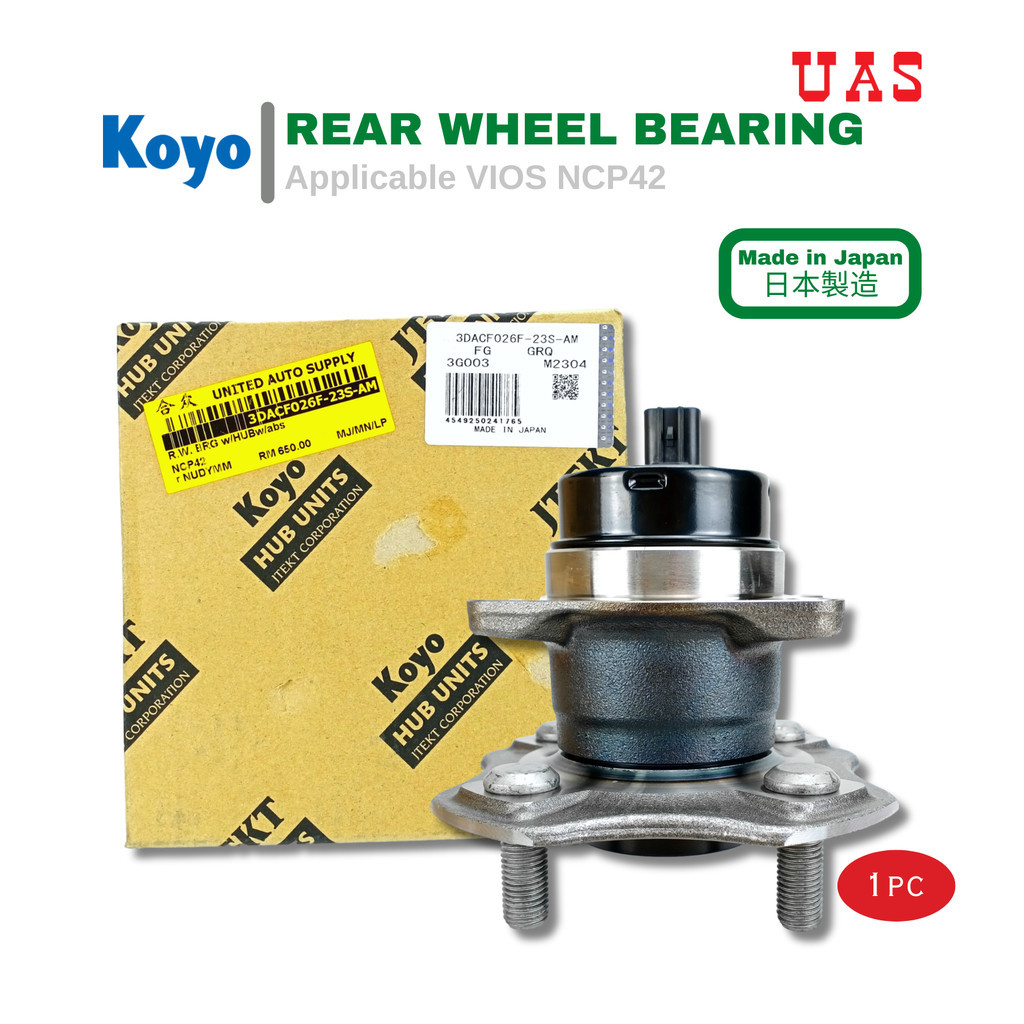 KOYO Rear Wheel Bearing With Hub 3DACF026F-23S-AM (1pc) Applicable for ...