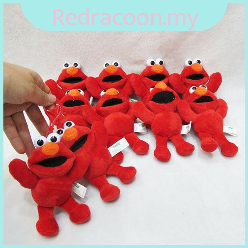 Sesame Adorable Red Street Elmo Plush Doll Perfect Stuffed Ornament ...
