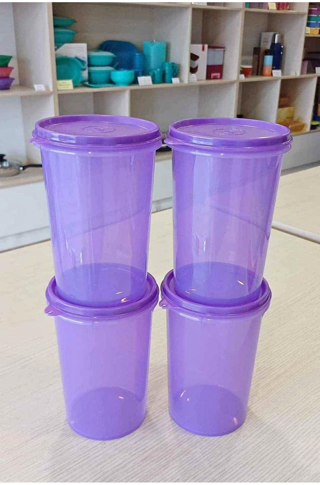 Tupperware Cheerio Quad 1.0L/ Food Storage Box/ Bekas Keropok/ Small Container Airtight/ Kedap ...