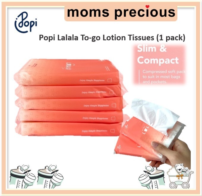 Popi LaLaLa LotionSoft Travel Tissues Travel Pack (1 pack) | Shopee ...