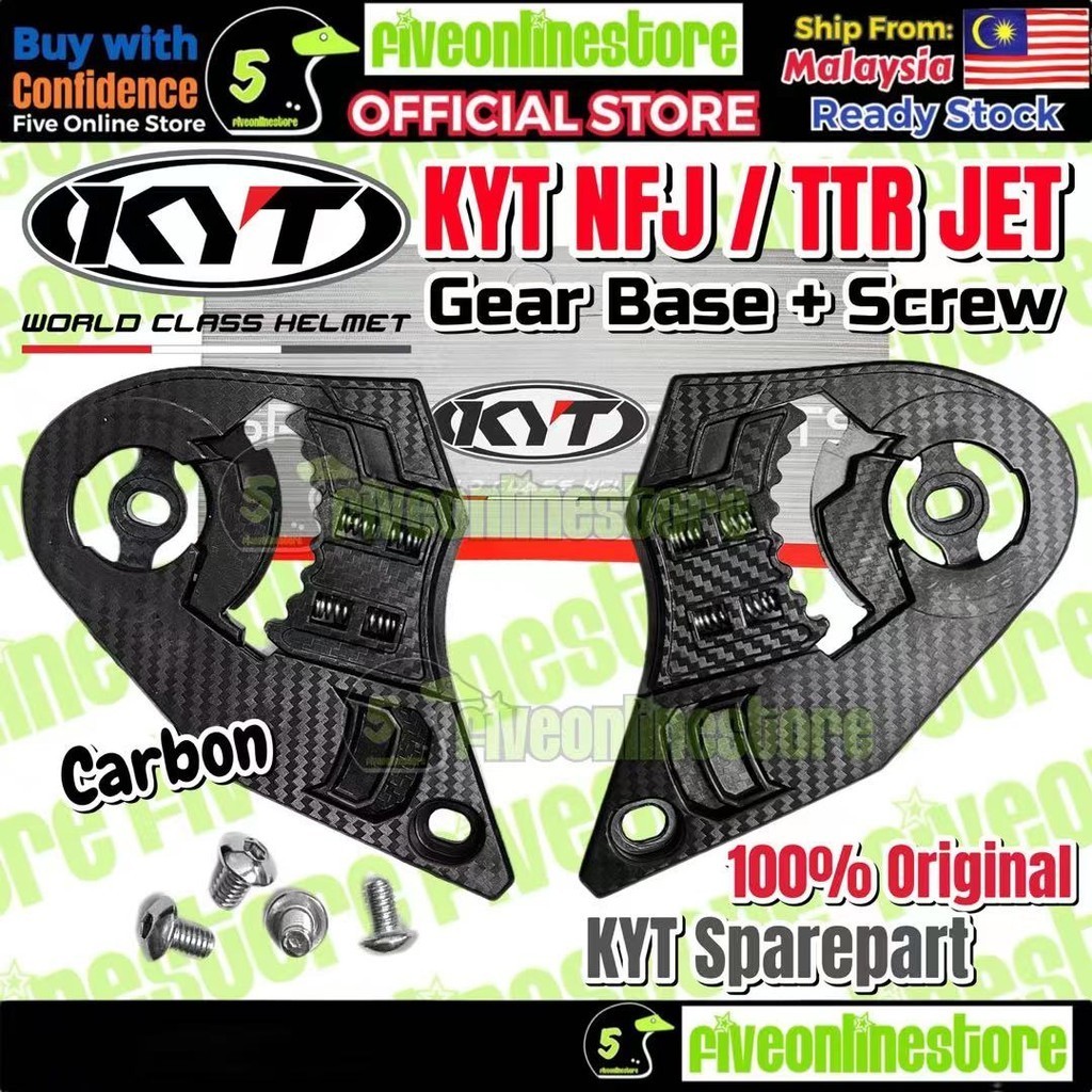 ORIGINAL KYT Gear Base KYT NFJ / KYT TTR JET Rachet Bracket SET Screw ...