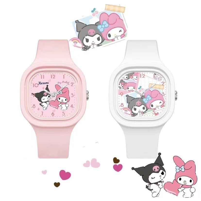 LABUBU Watch for Kids Girls Candy Color Silicone Strap Cartoon Cute ...