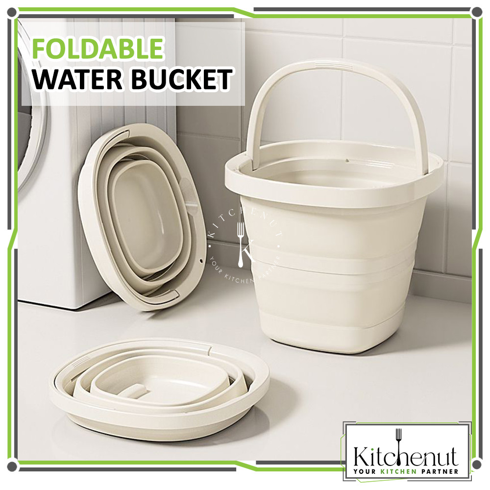 [5L/10L] Kitchenut Foldable Square Bucket Portable Water Bucket ...