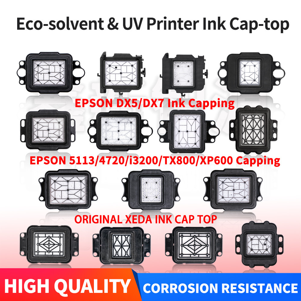 2PCs/Lot Capping Station for DX5 XP600 TX800 Print Head Ink Cap Top ...