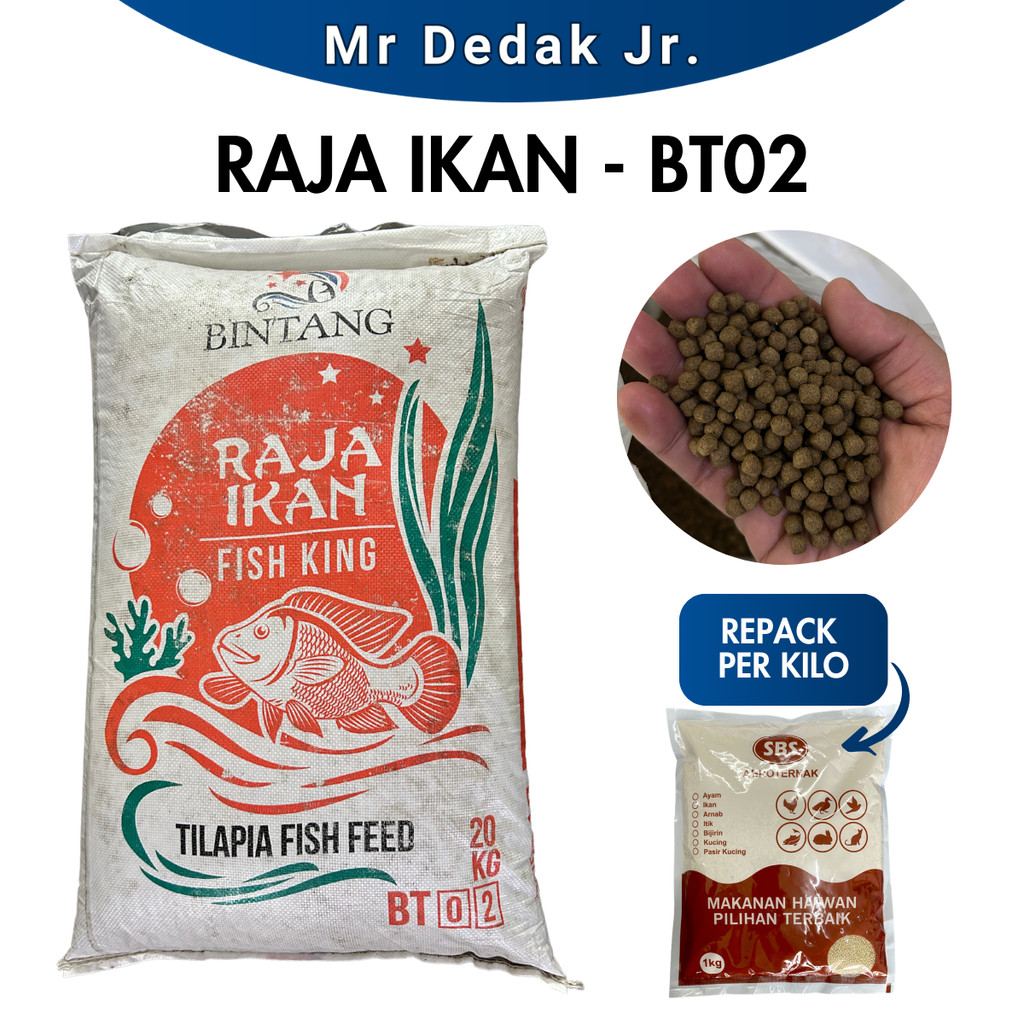 [1KG] [BT02 ] [REPACK] RAJA IKAN 5-6 MM | DEDAK IKAN TALAPIA | TALAPIA ...