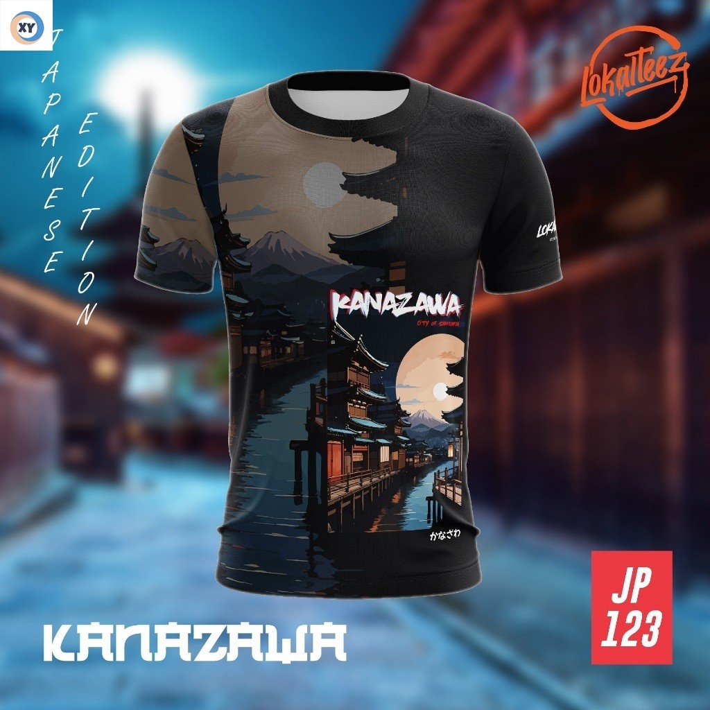 (XUYUE) LOKALTEEZ JP123 Japanese BASHO Edition KANAZAWA 180GSM RJPK JERSEY | Shopee Malaysia
