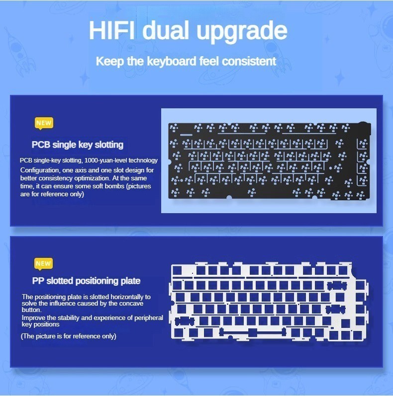 LEOBOG Hi75 CNC Aluminum Mechanical Keyboard Side Engraving South ...