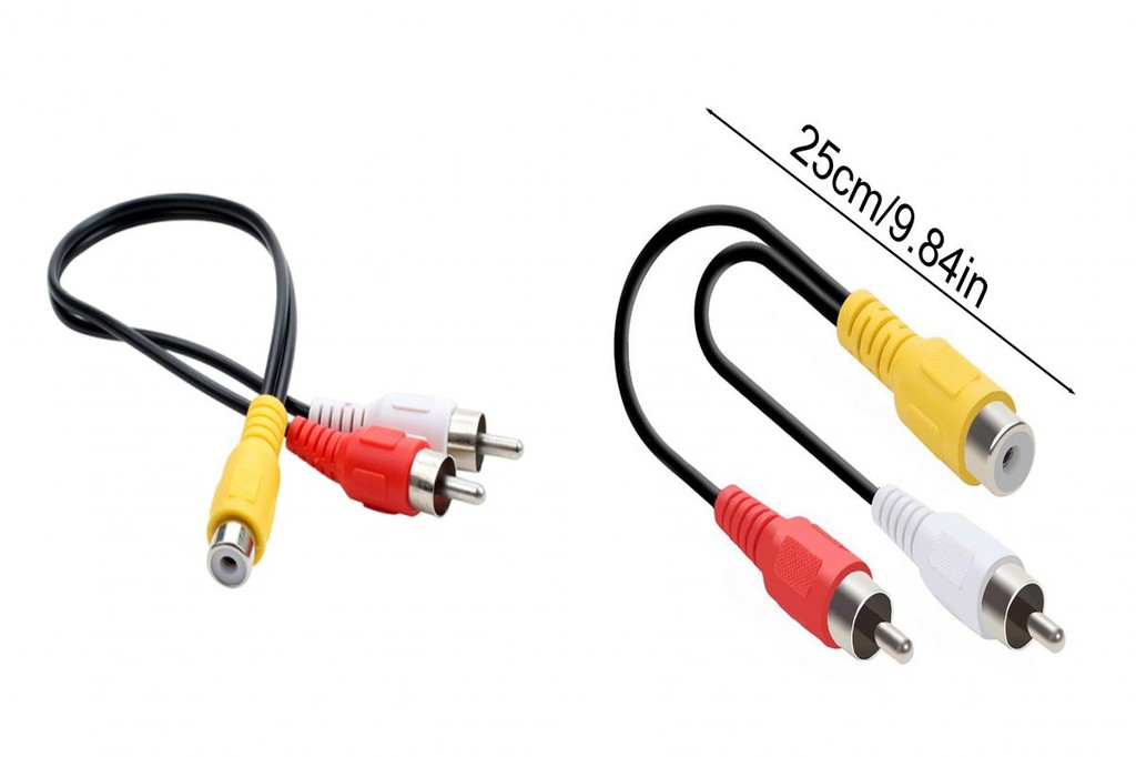 Core Rca Cable High-fidelity Rca Audio Cable Premium 2 Rca Male to 1 ...