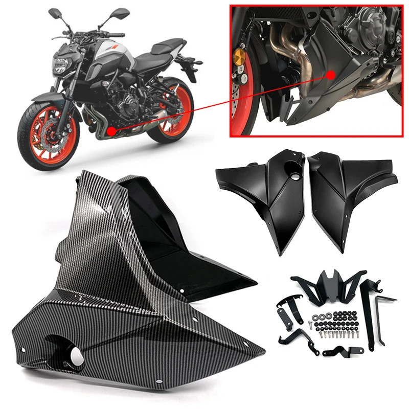 MT07 FZ07 Motorcycle Engine Lower Chassis Protector Guard Cover Spoiler ...