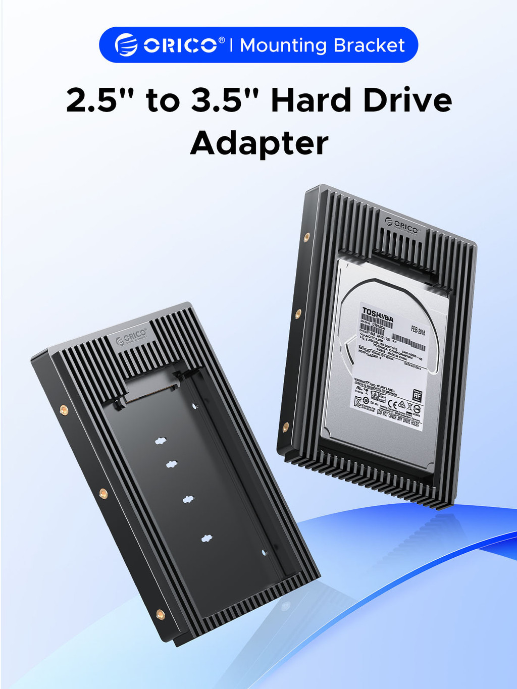 ORICO 2.5 SATA mSATA NGFF to 3.5 Hard Drive Caddy Adapter Internal ...