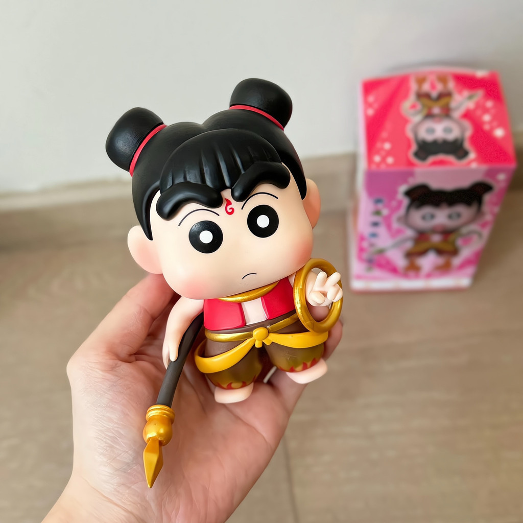 Ready Stock Cartoon Crayon Shin-Chan cos Nezha Figure Creative Magnetic ...