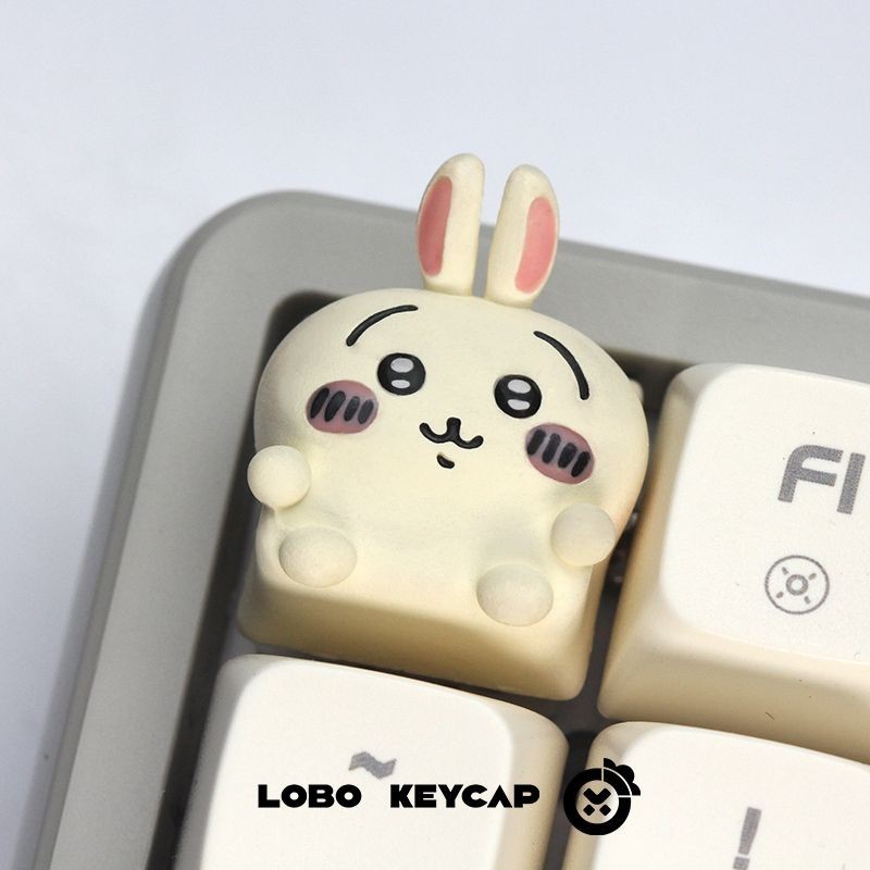 Chiikawa Hachiware Usagi Keycap Cherry R4 Profile PBT Five-side Dye ...