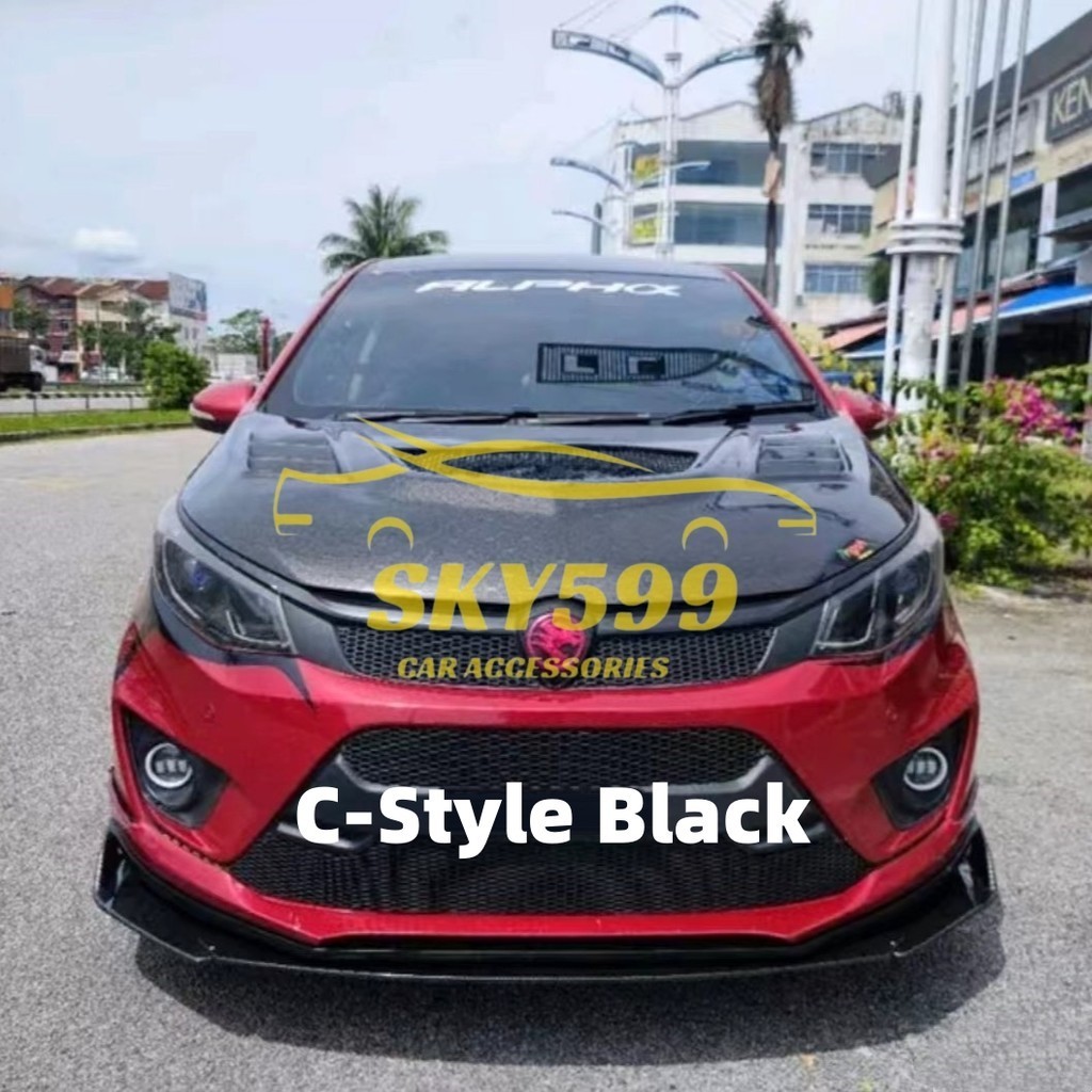 Proton Persona 2016-2025 Front Bumper Diffuser Lip Wrap Angle Splitters ...