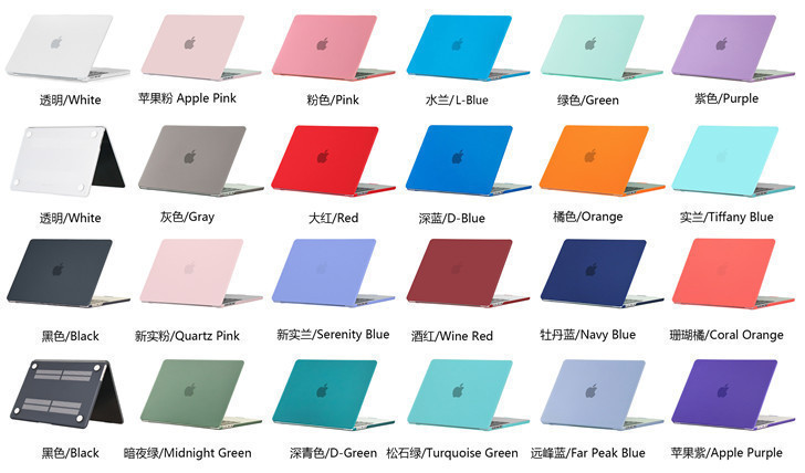 Candy color Matte Cut out logo Case For MacBook Pro 13" A1706 / A1708 ...