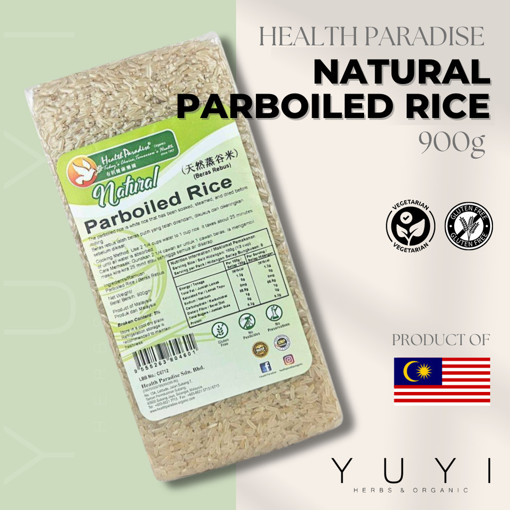 【Health Paradise】Natural Parboiled Rice - 900g | Shopee Malaysia