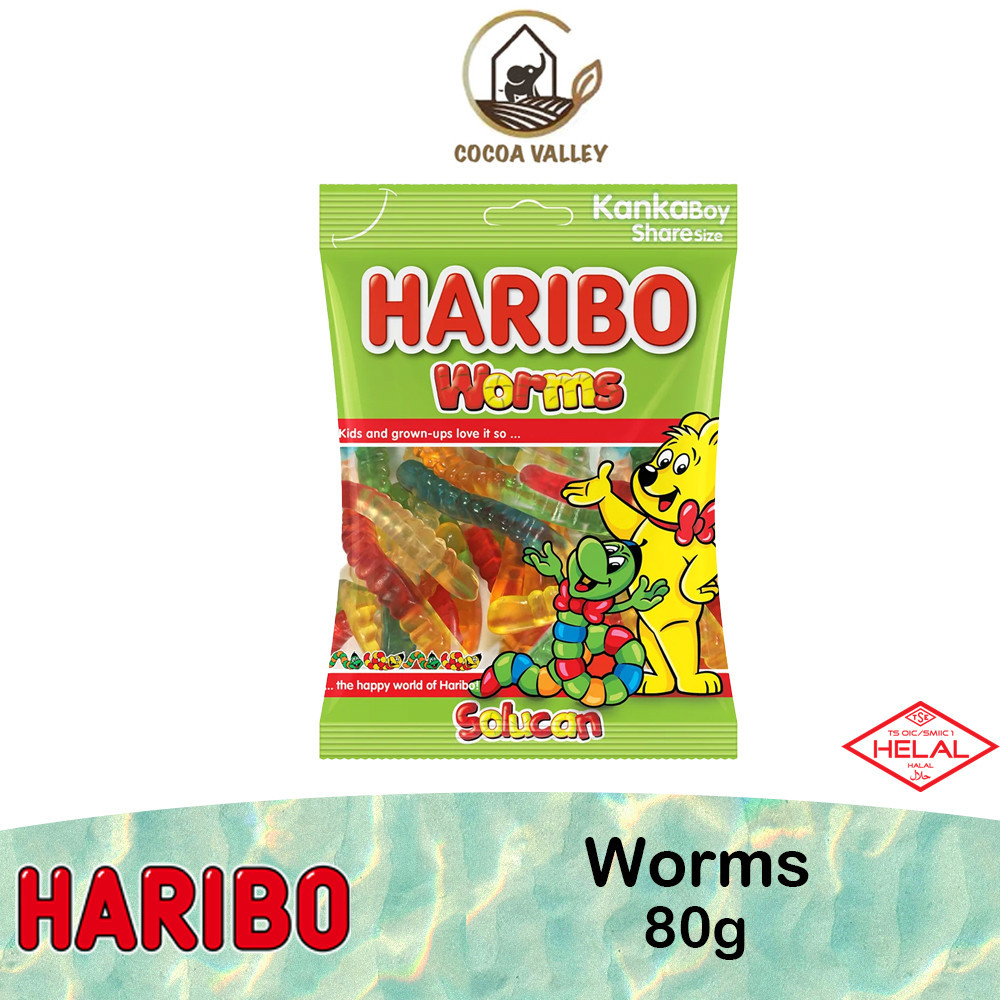 Haribo Solucan Worms 80g (Made In Turkey) | Shopee Malaysia