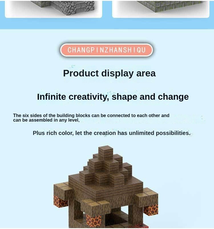 Minecraft my world magnetic cube building blocks DIY peripheral magnet ...