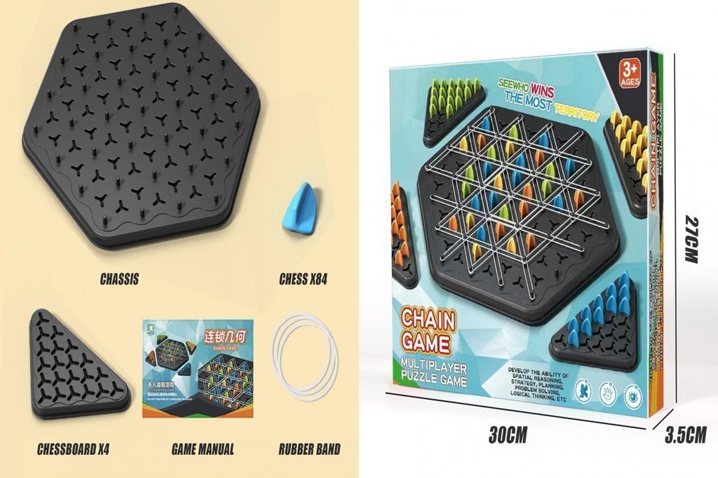 Portable Board Game Long-lasting Board Game Triangle Board Game for ...