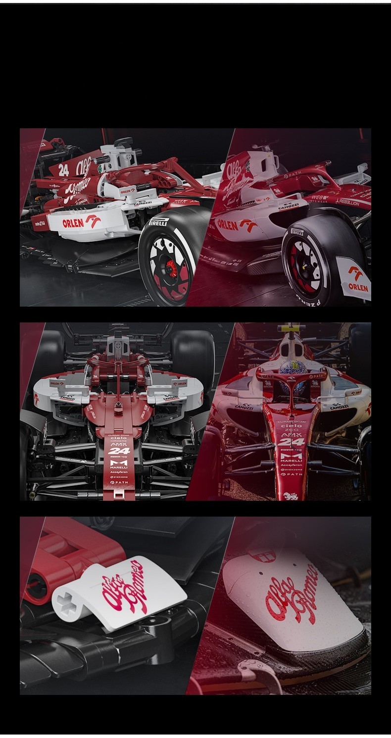 CaDA C64005 Technic Alfa Romeo F1 Team ORLEN C42 (Static Version) 1:8 ...