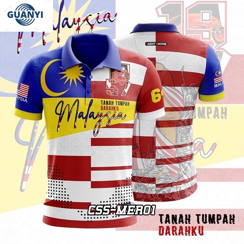 Malaysia 67th Merdeka 2024 Design Sublimation Jersey (guanyi) | Shopee ...