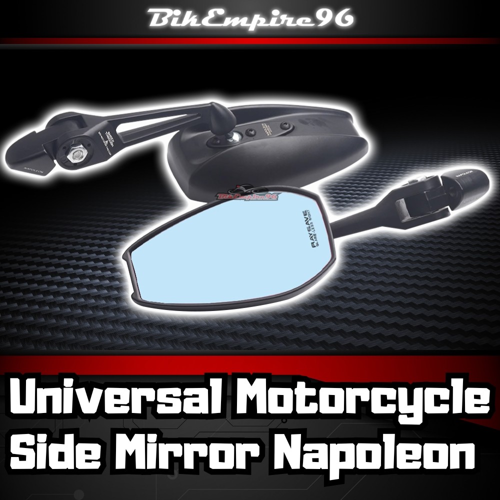 Motorcycle Universal Side Mirror Napoleon Design CNC Aluminum Anti ...