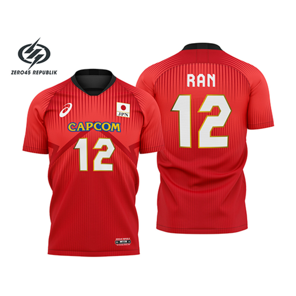 Japan CAPCOM Men's Volleyball 2025 Team Jersey | Shopee Malaysia