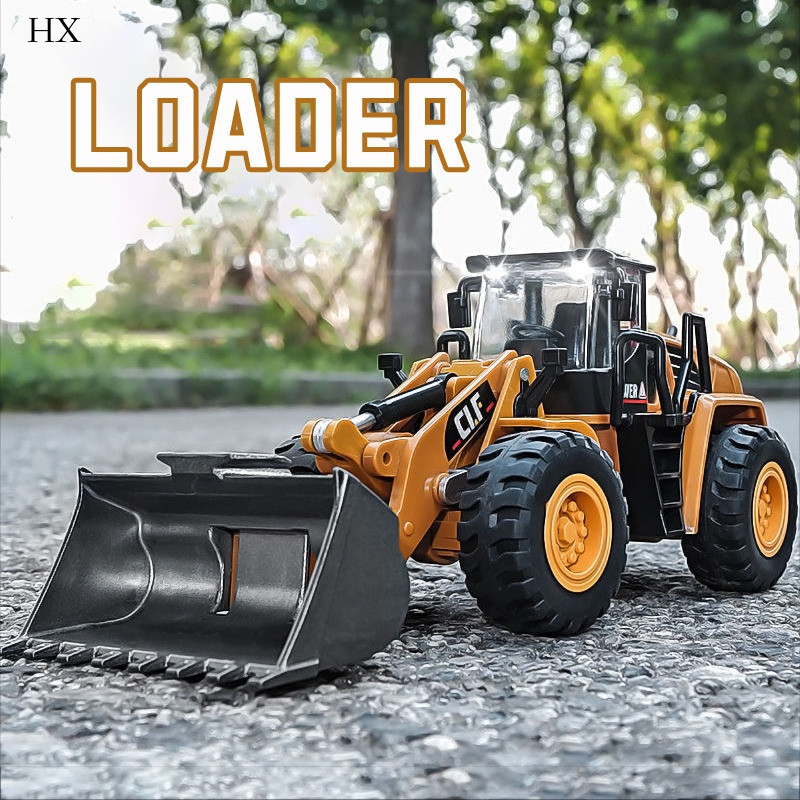 HX 【RUM】1:50 Scale Loader Alloy Model Light & Sound Effect Diecast for ...