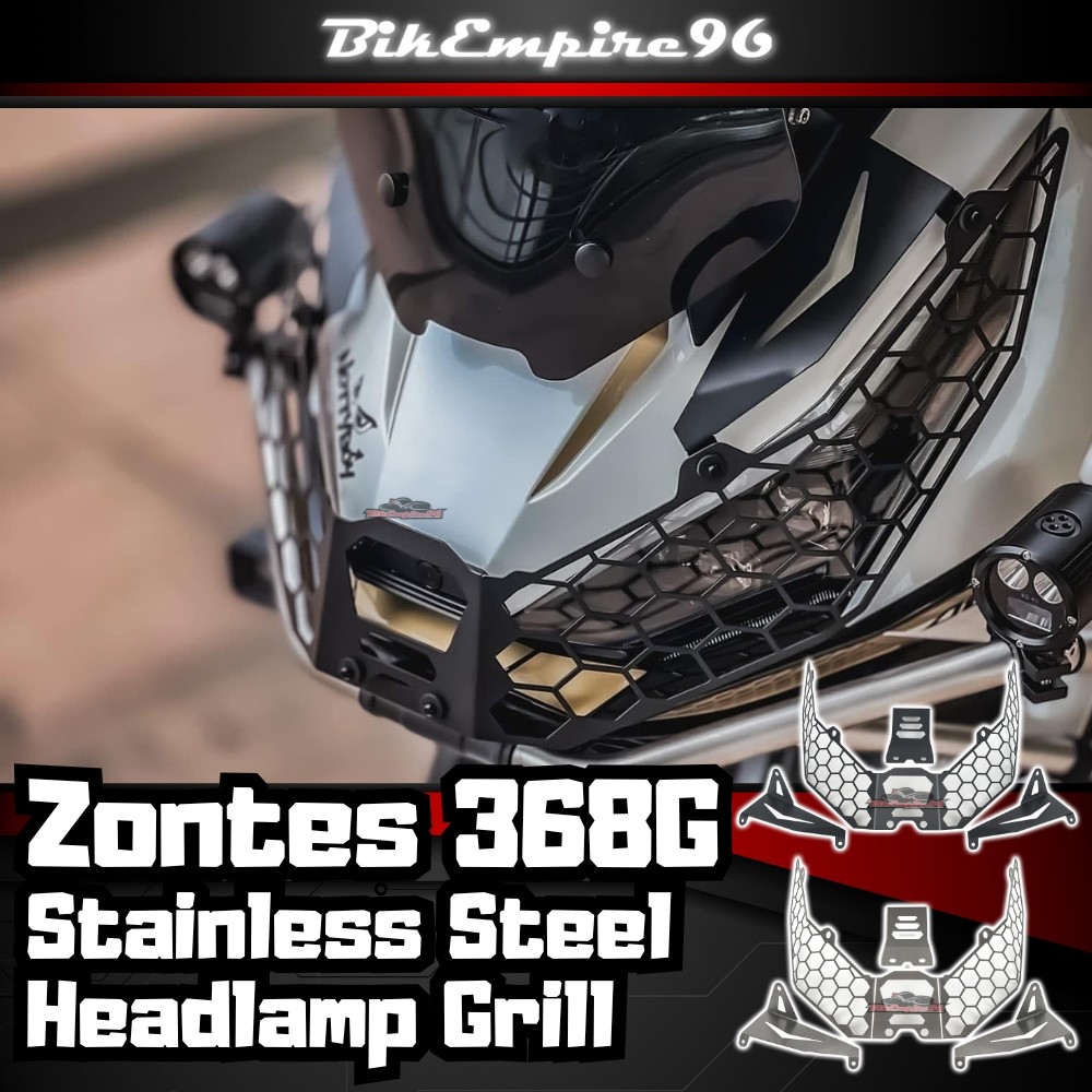 Zontes 368G Stainless Steel Headlamp Grill Head Light Cover 304 ...