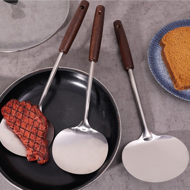 Stainless Steel Mushroom Spatula - Kitchen Accessories - Wok Spatula ...